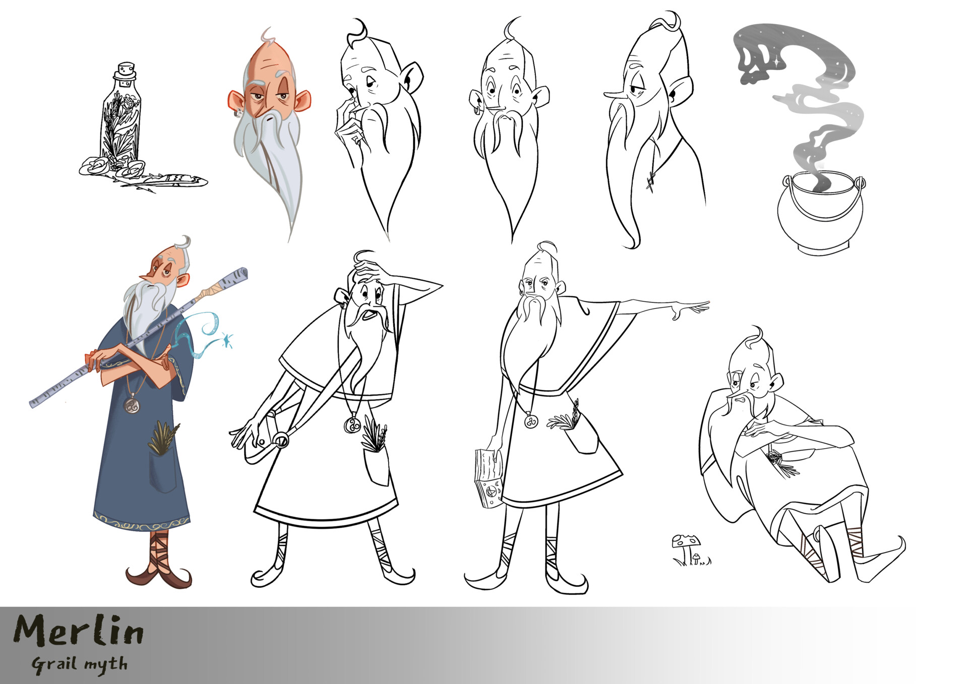 ArtStation - Merlin character design