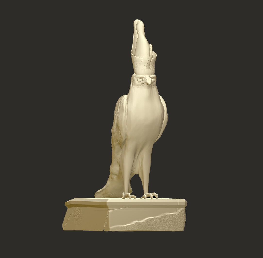 ArtStation - Statue of Horus _3D Stylized _ lowpoly