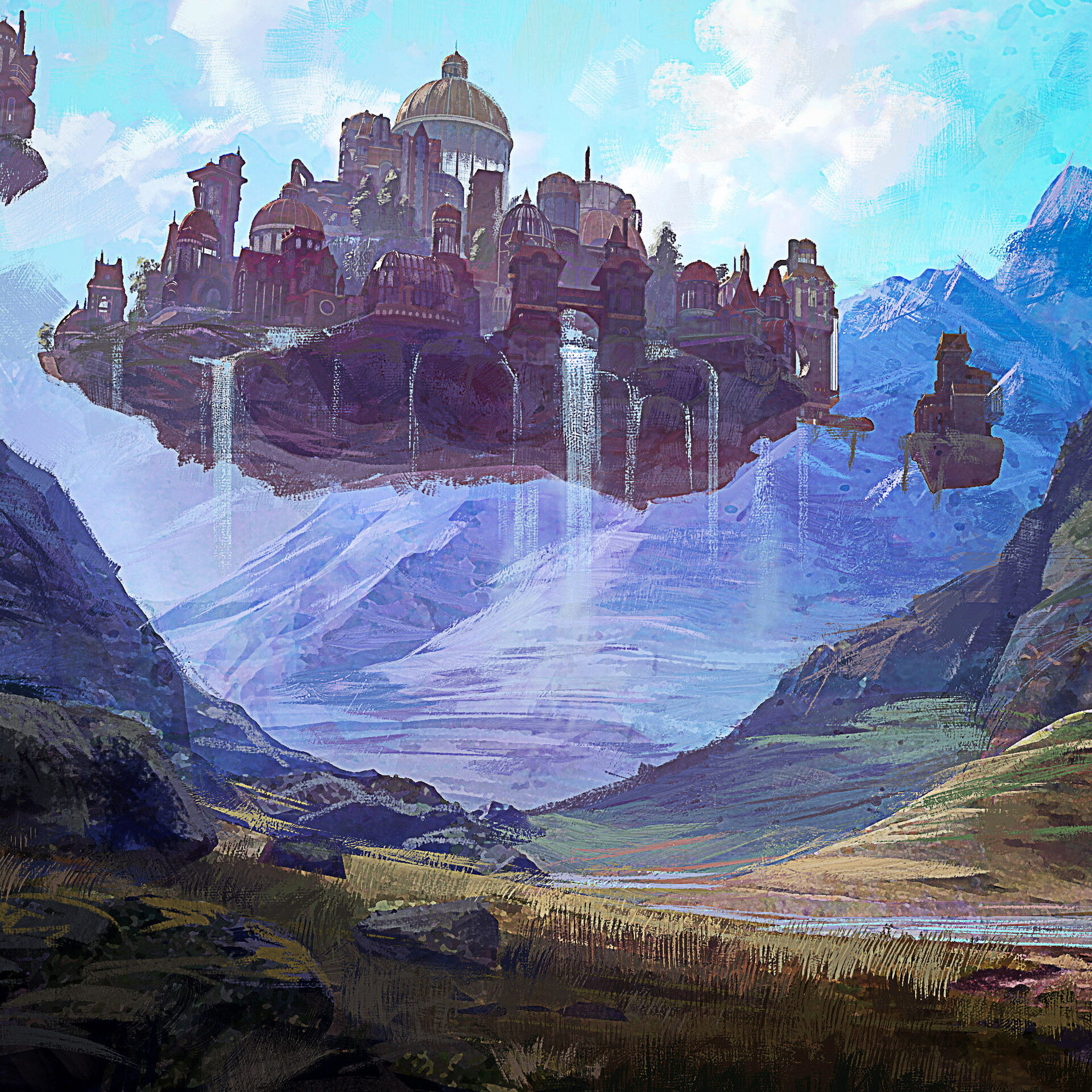 ArtStation - Floating castle