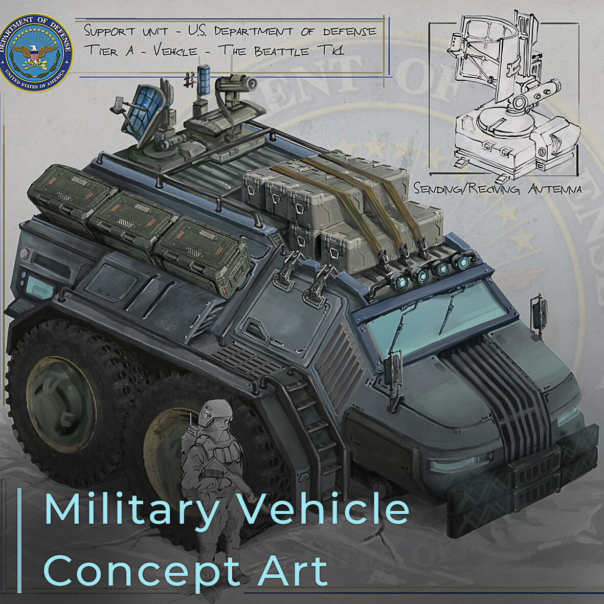 ArtStation - Military Vehicle - Concept Art