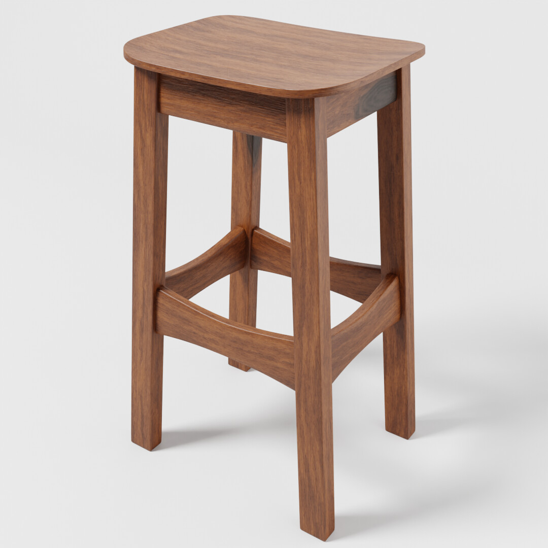 ArtStation - Wood Stool