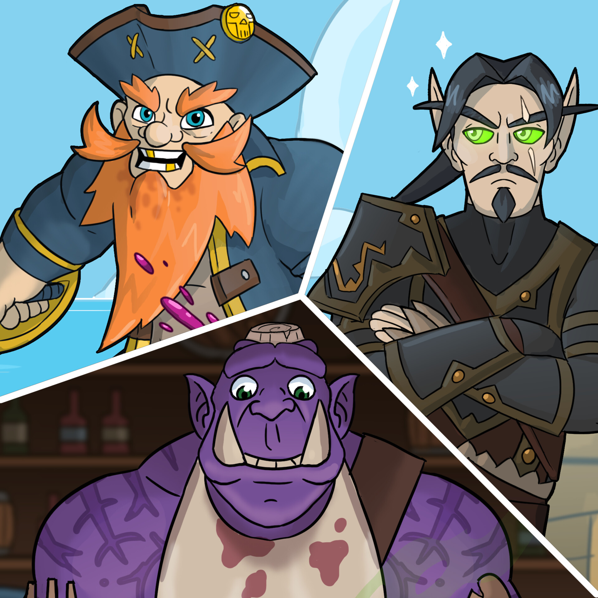 ArtStation - The Ephemeral Orb: Player characters