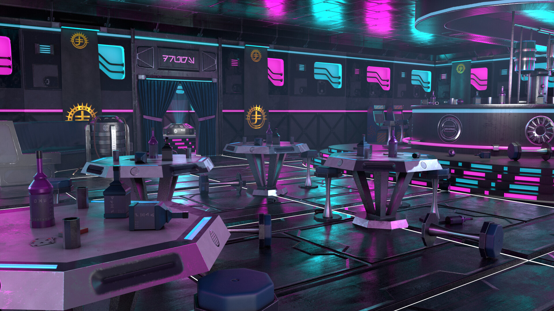 ArtStation - Modular Cantina/Nightclub