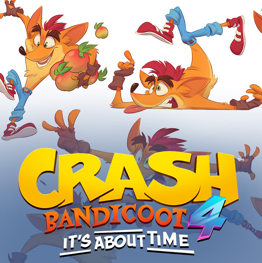 ArtStation - Crash 4 it's about time poses and expression Crash