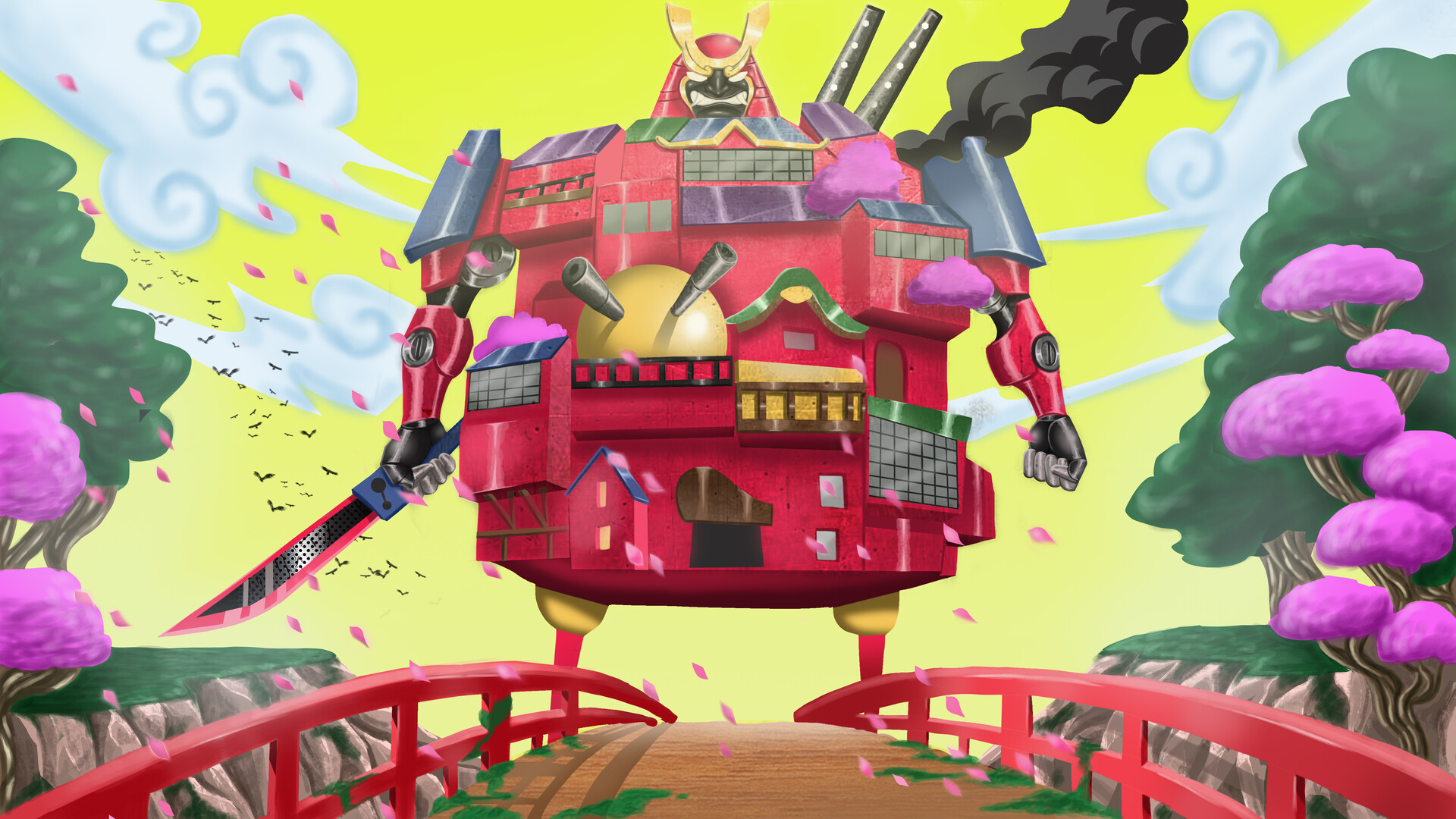 ArtStation - backgrounds for Kano project