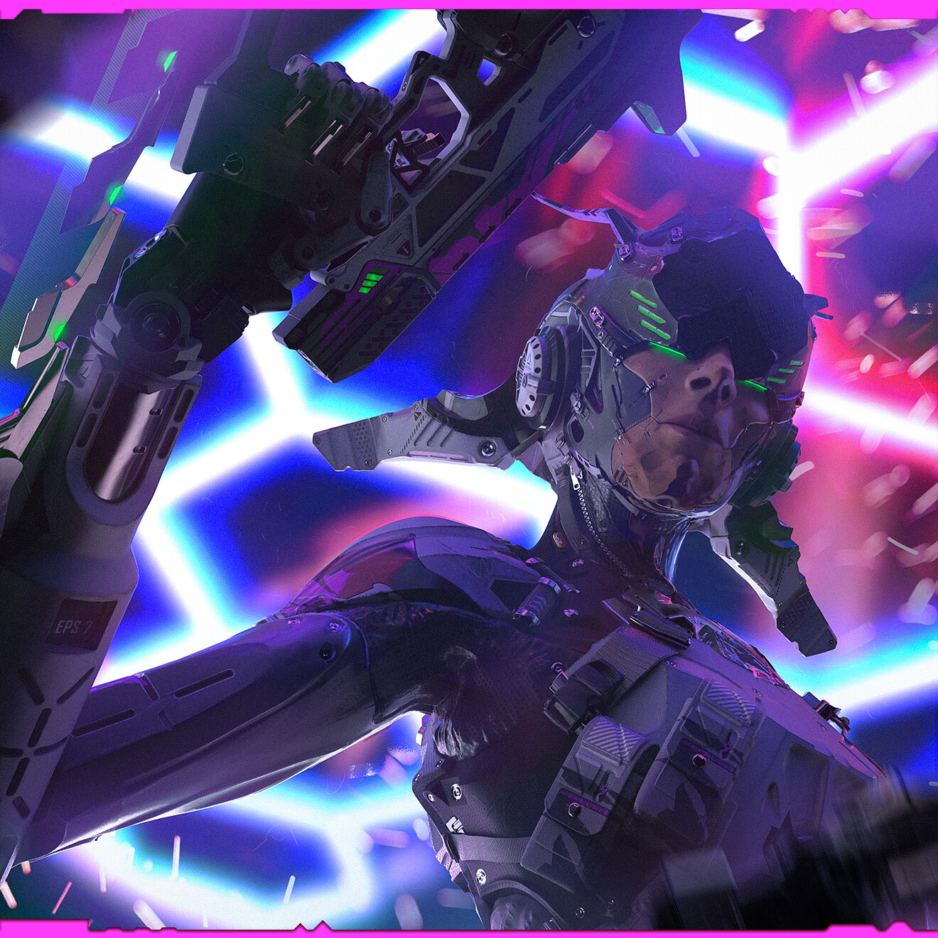 ArtStation - Cyberpunk Character in Action