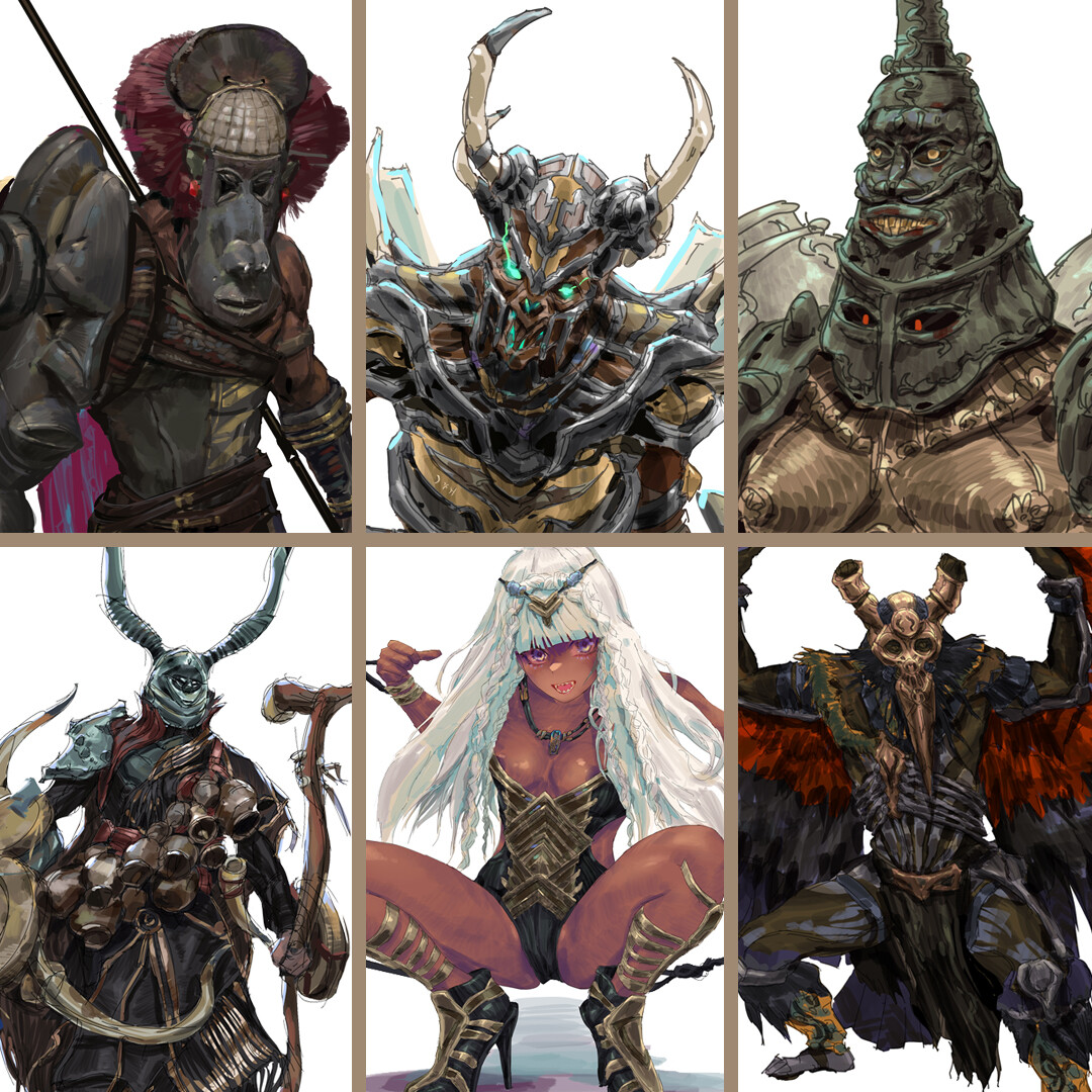 ArtStation - African tribe concept