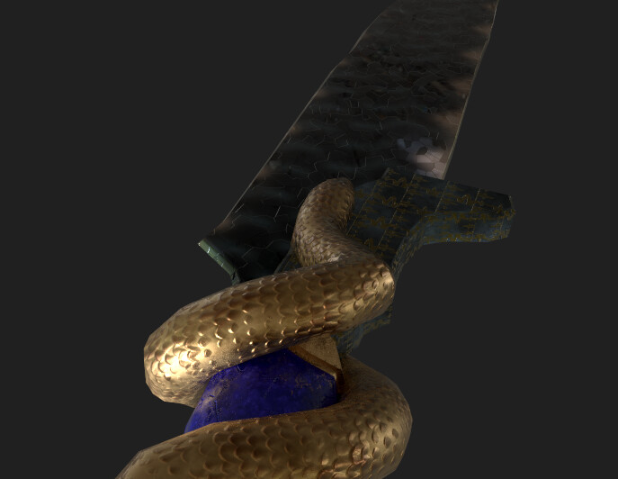 ArtStation - Snake Dagger (Student Project)