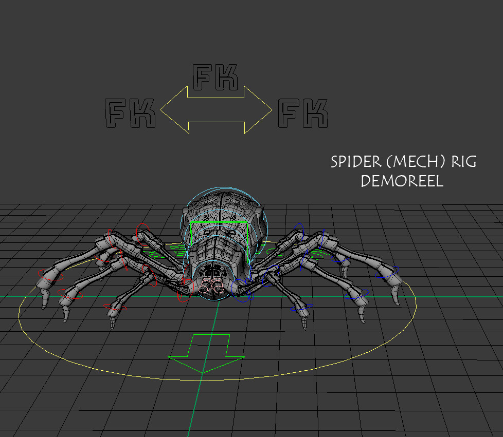 ArtStation - Spider(Mech) Demo reel