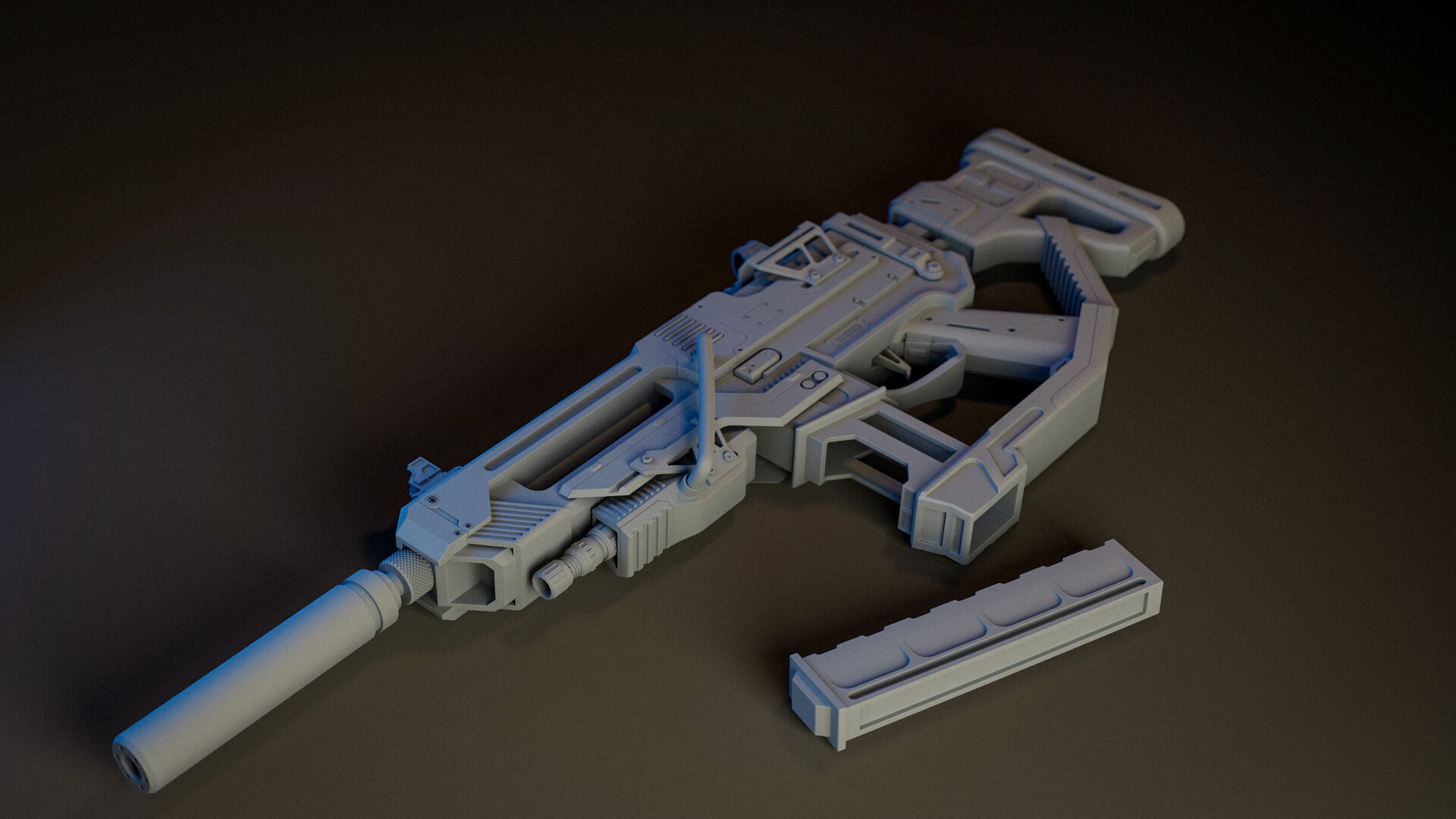 ArtStation - Sci-fi SMG concept