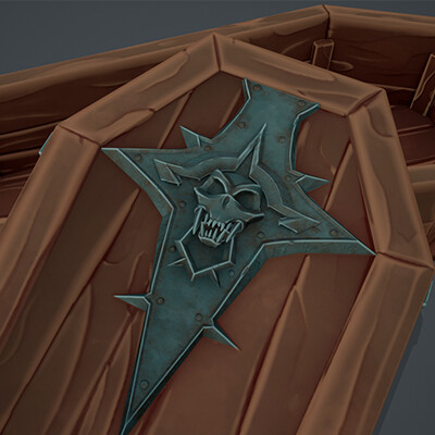ArtStation - Coffin - Hand painted style using Substance painter