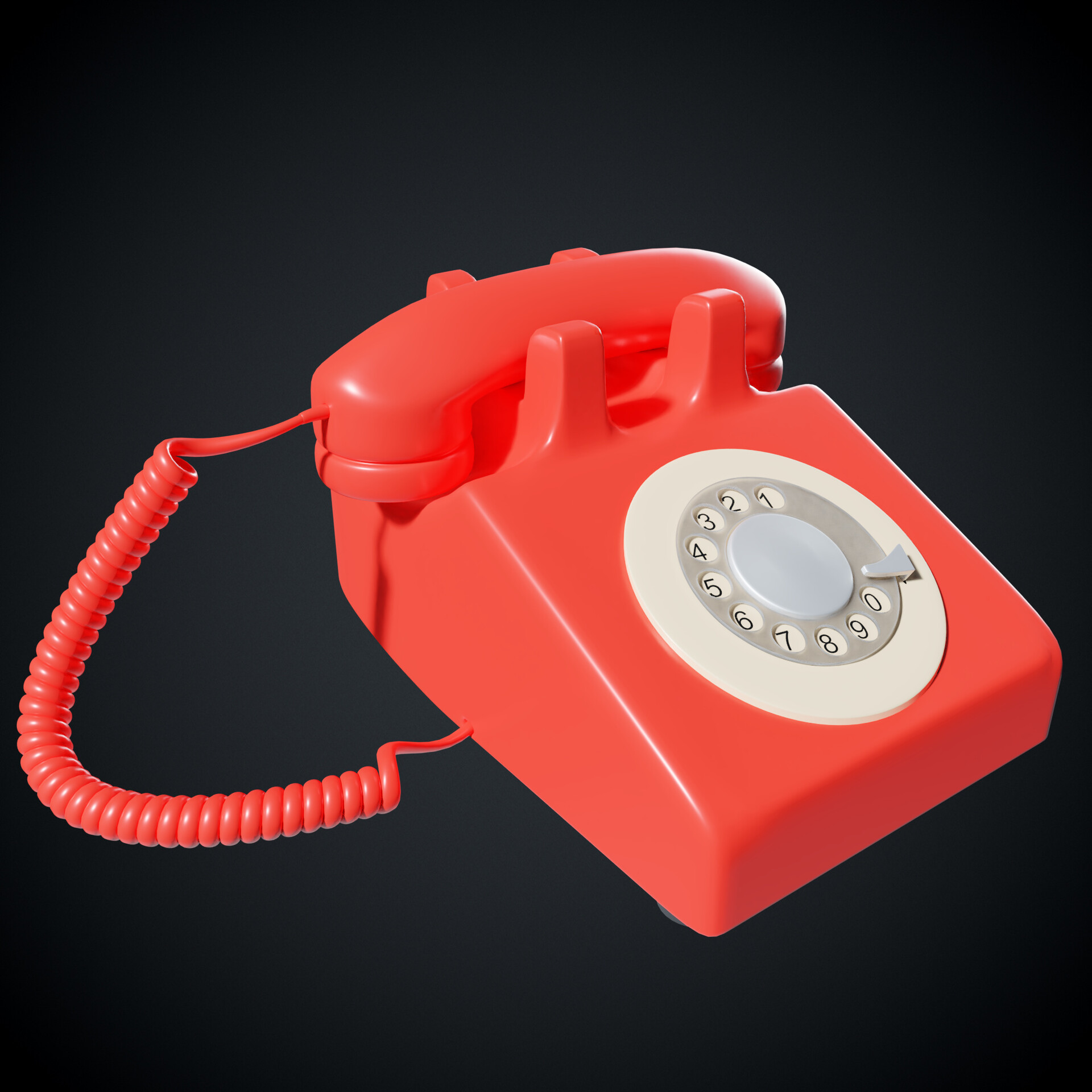 ArtStation - Rotary phone