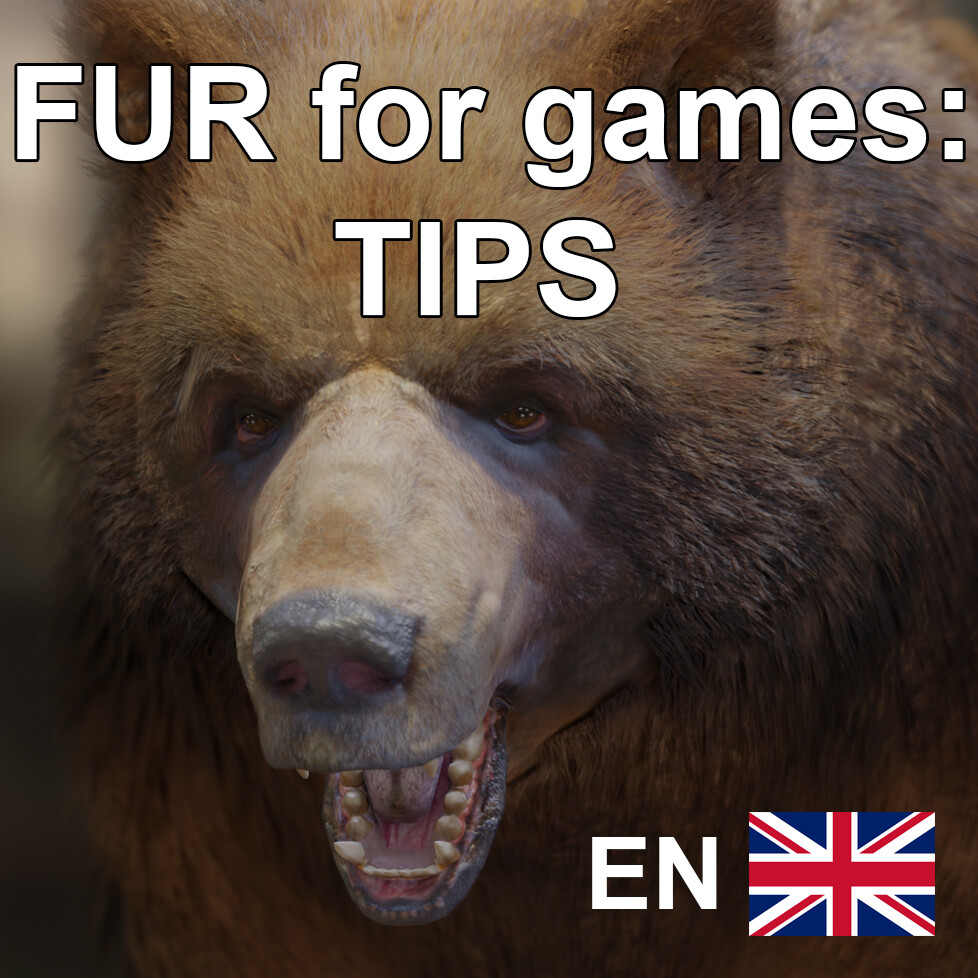 ArtStation - Old-school Fur for games with two UV sets. ENG
