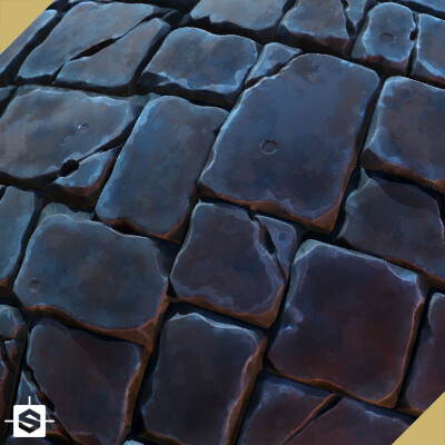 ArtStation - Stylized Texture Exploration : Stone Floor Tiles