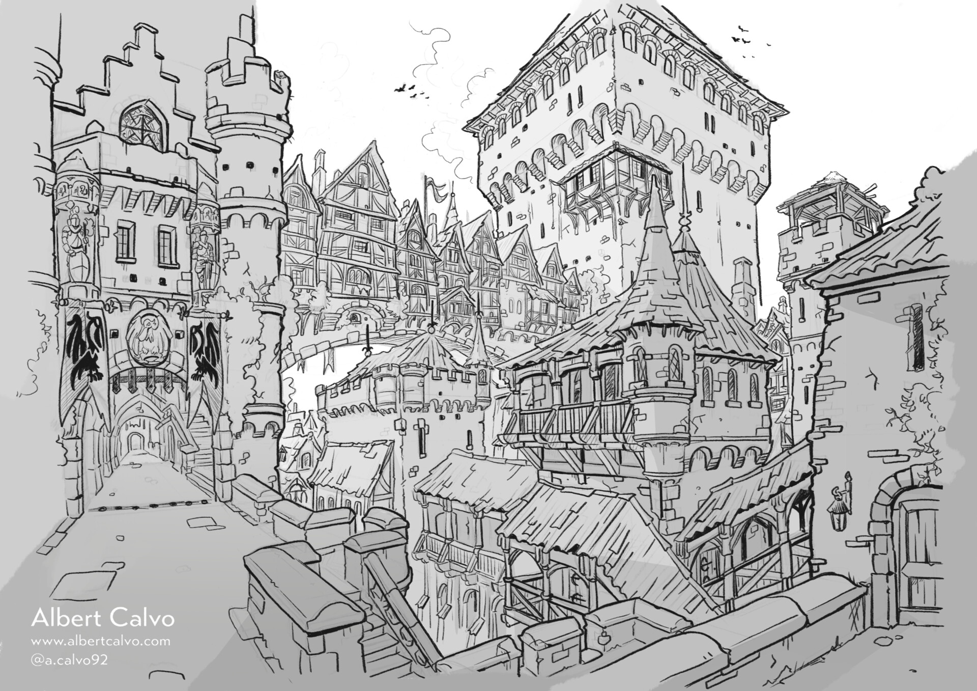 ArtStation - Perspective Drawing