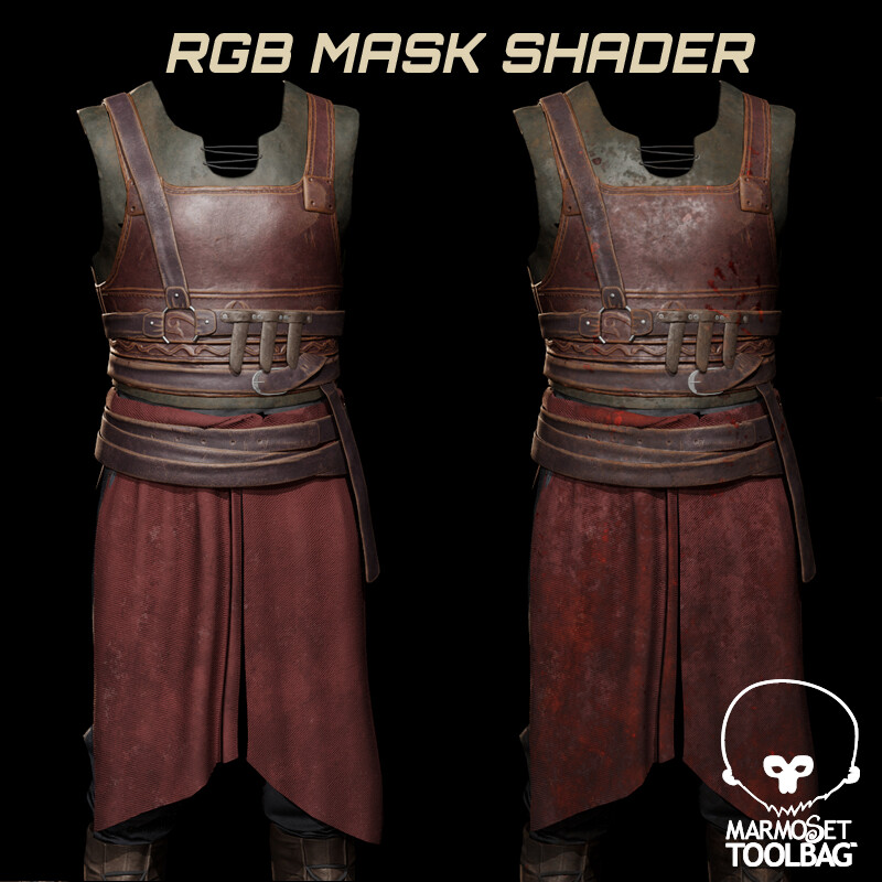 ArtStation - Custom RGB Mask Shader for Marmoset Toolbag