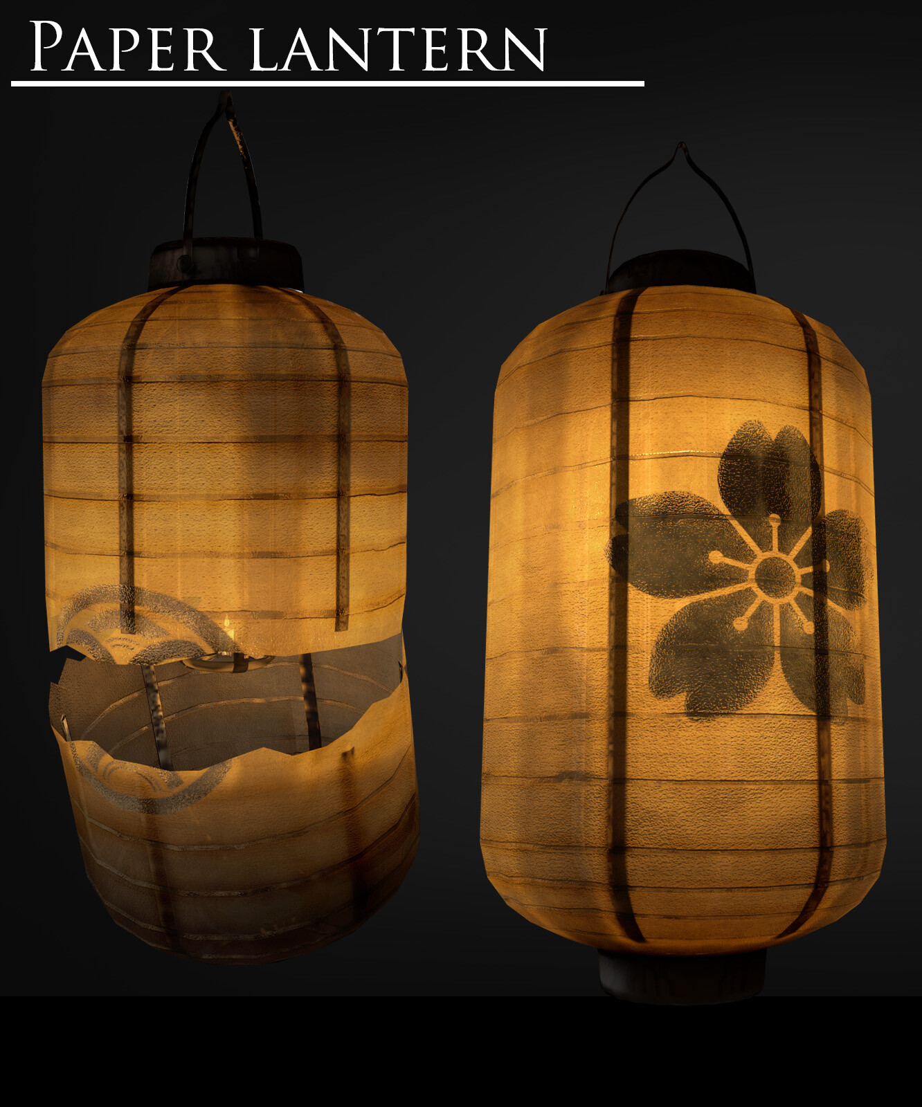 ArtStation - Paper Lantern (Chochin)