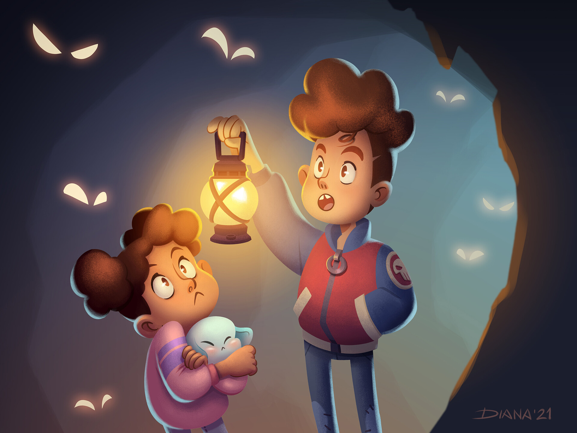 ArtStation - Cave kids