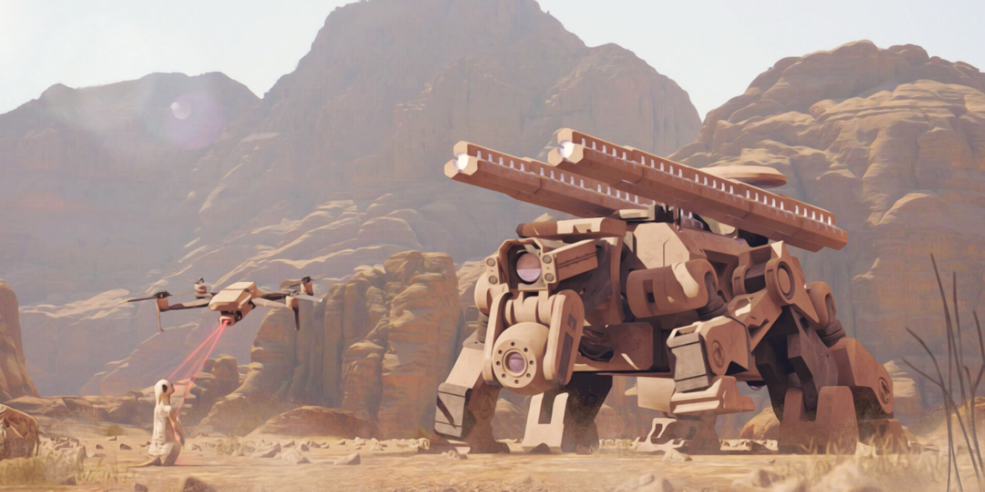 ArtStation - Mech (one pixel brush fan-art)