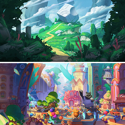 ArtStation - Cartoon environment concept