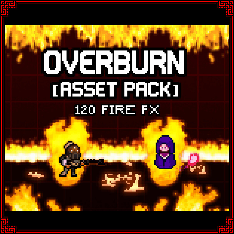ArtStation - [ASSET PACK] OVERBURN (Pixel Art Fire FX)
