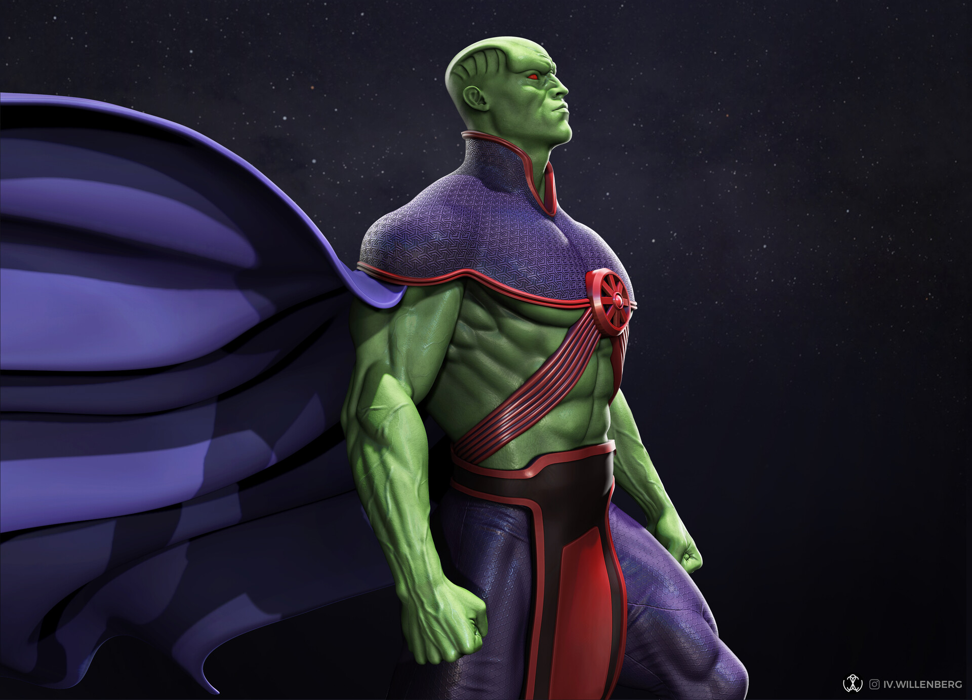 ArtStation - Martian Manhunter Fan Art