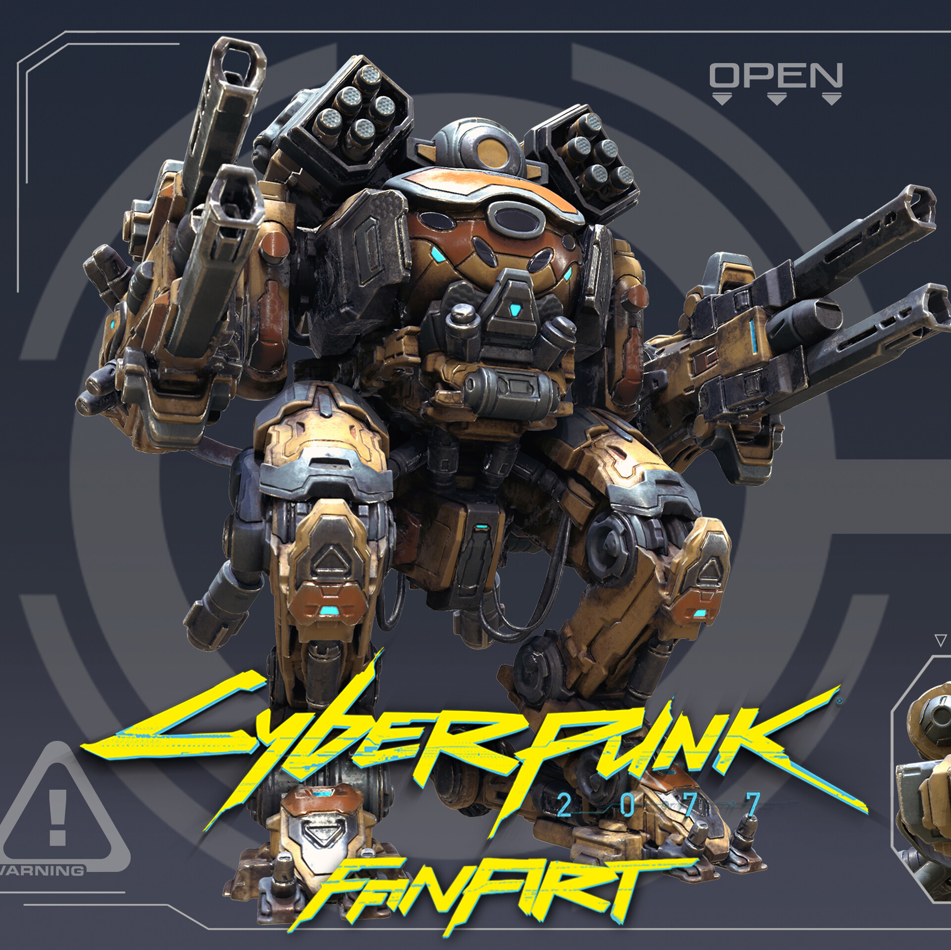 ArtStation - Cyberpunk 2077 Fan works-Mech design