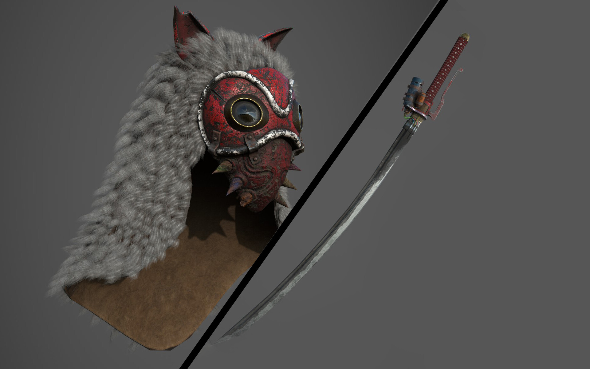 ArtStation - Samurai props