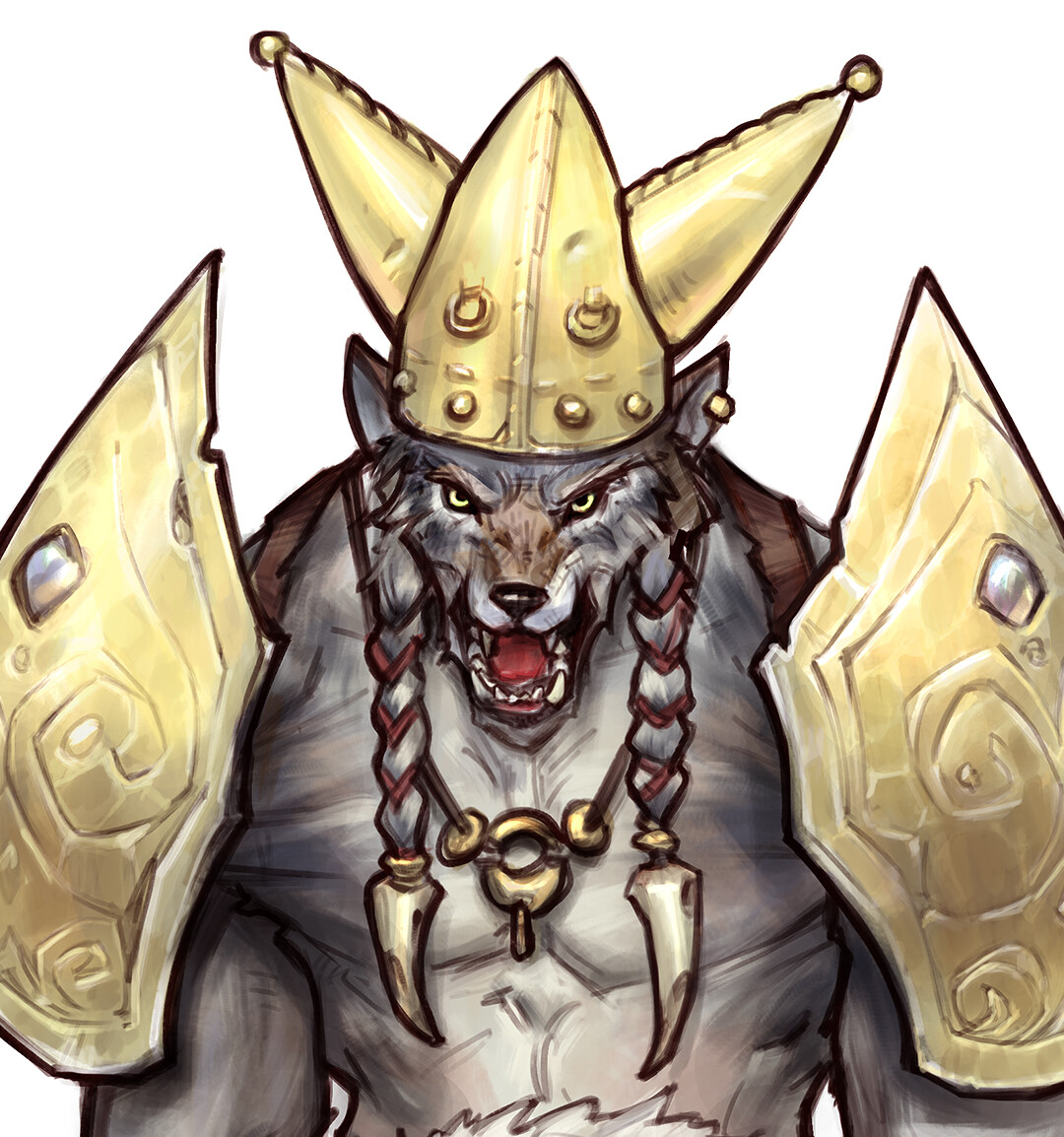 ArtStation - Celtic wolfs