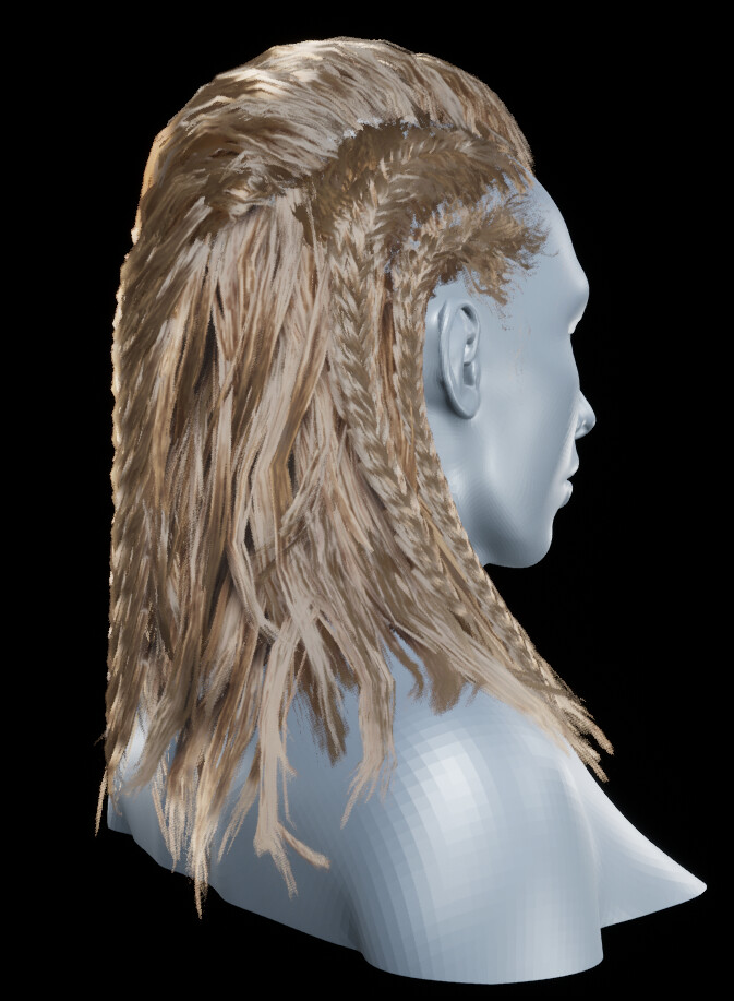 ArtStation - Mid Length Braided Hair