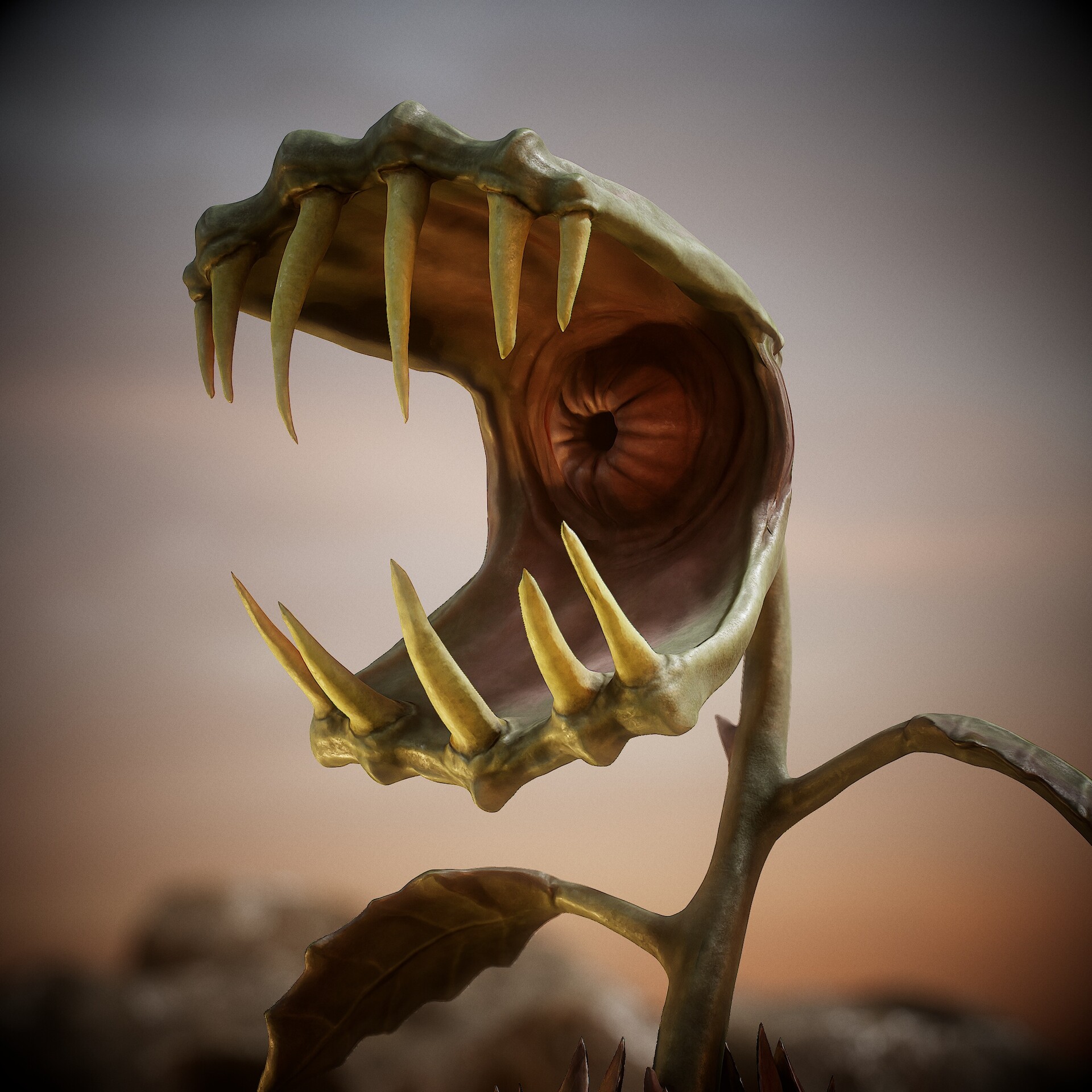 ArtStation - Fallout: New Vegas - Spore Plant Remake