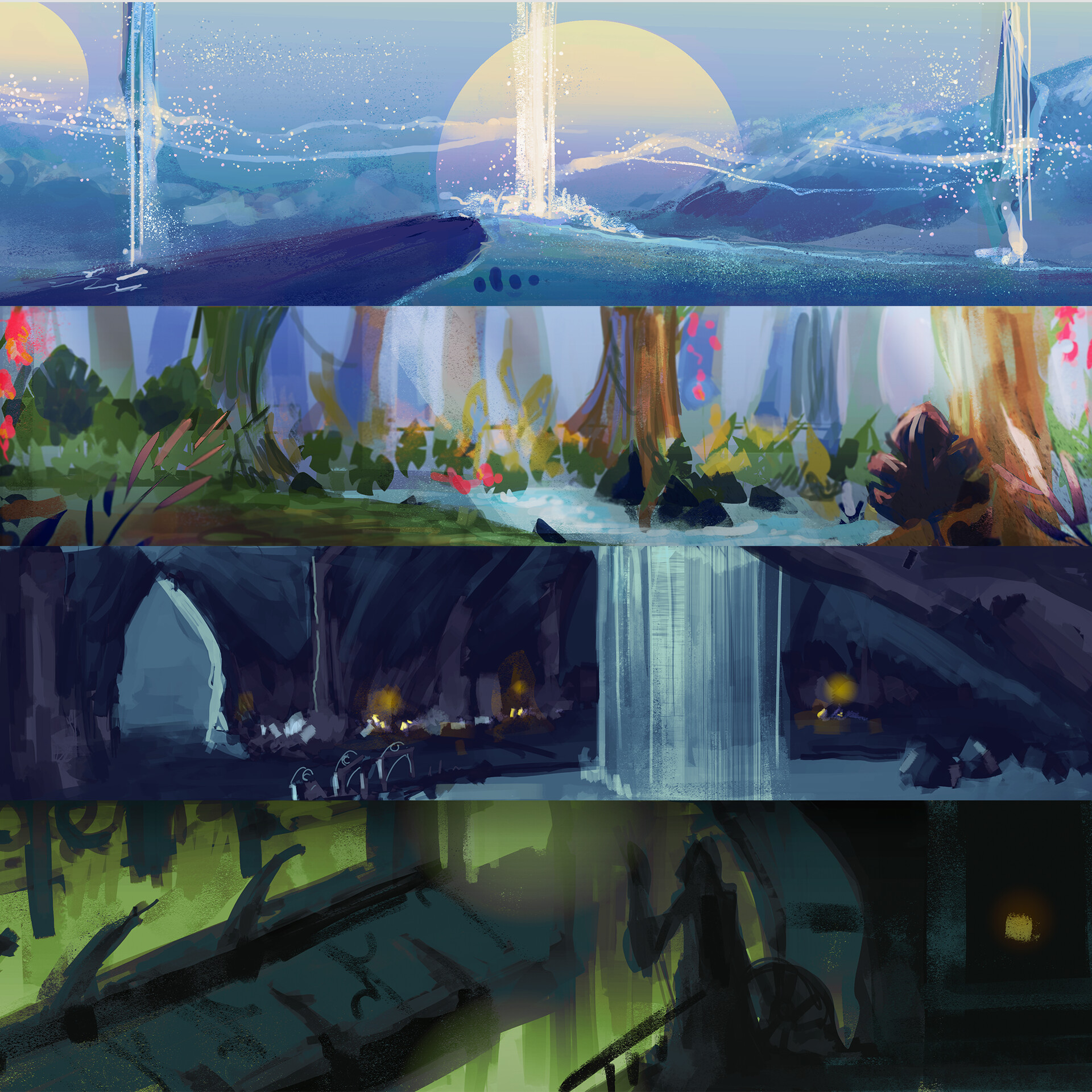 ArtStation - JRPG Project - Dungeon Environment Affinity Project 2020