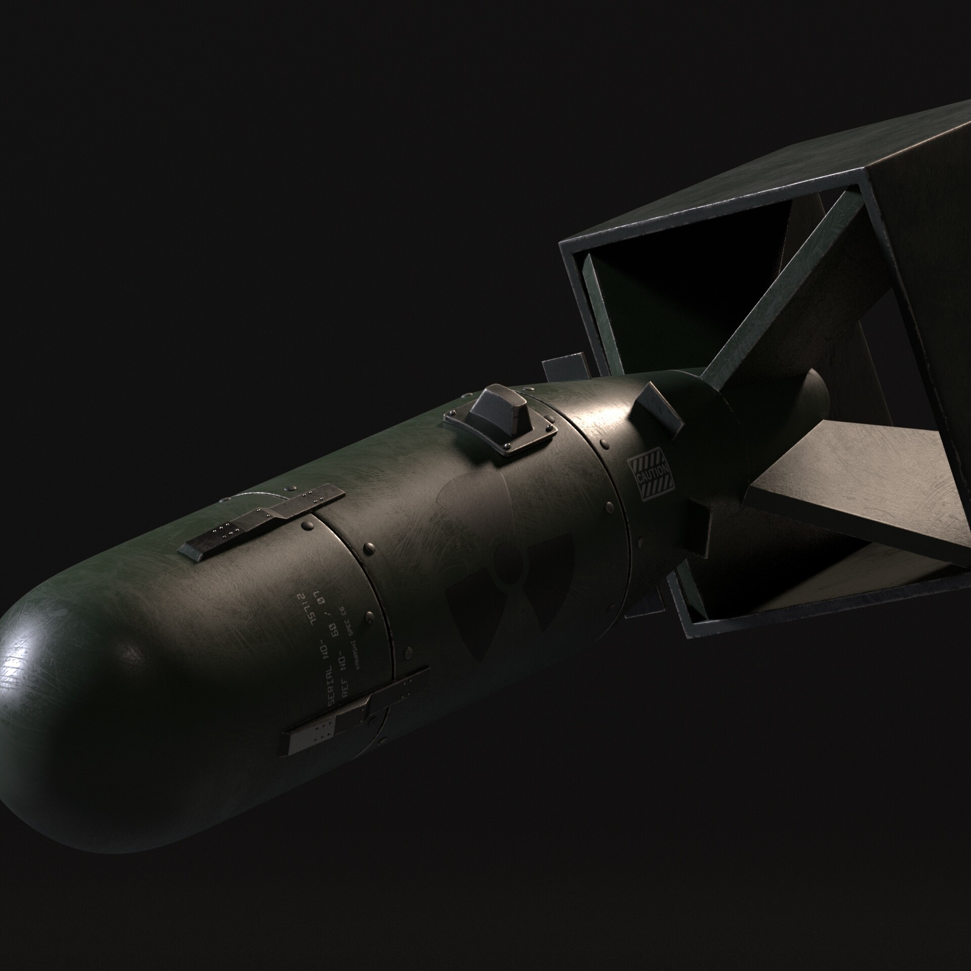 ArtStation - Nuclear Weapons Atomic Bomb - Modeling and Texturing