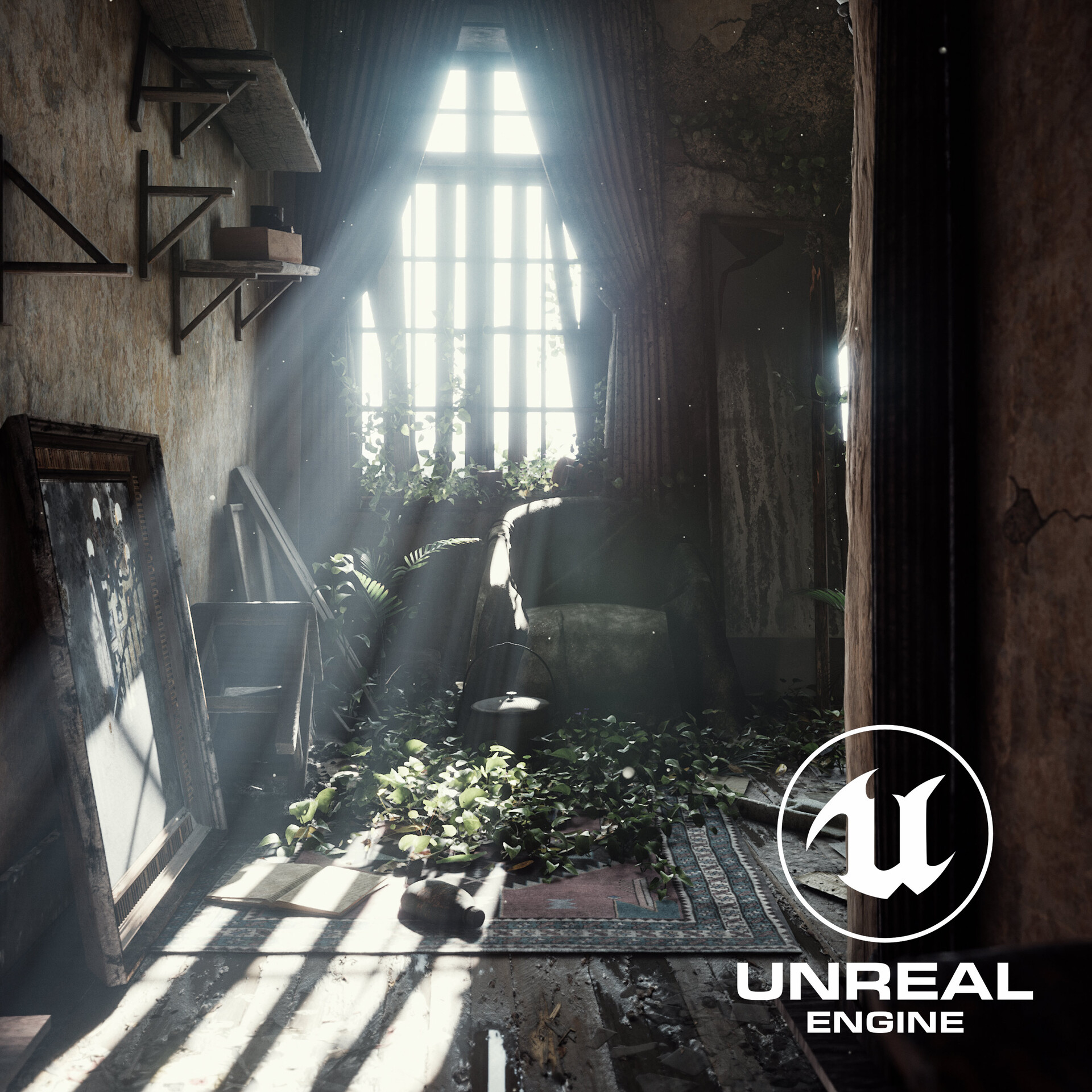 ArtStation - Old abandoned mansion environment Unreal Engine 4.26 GPU ...