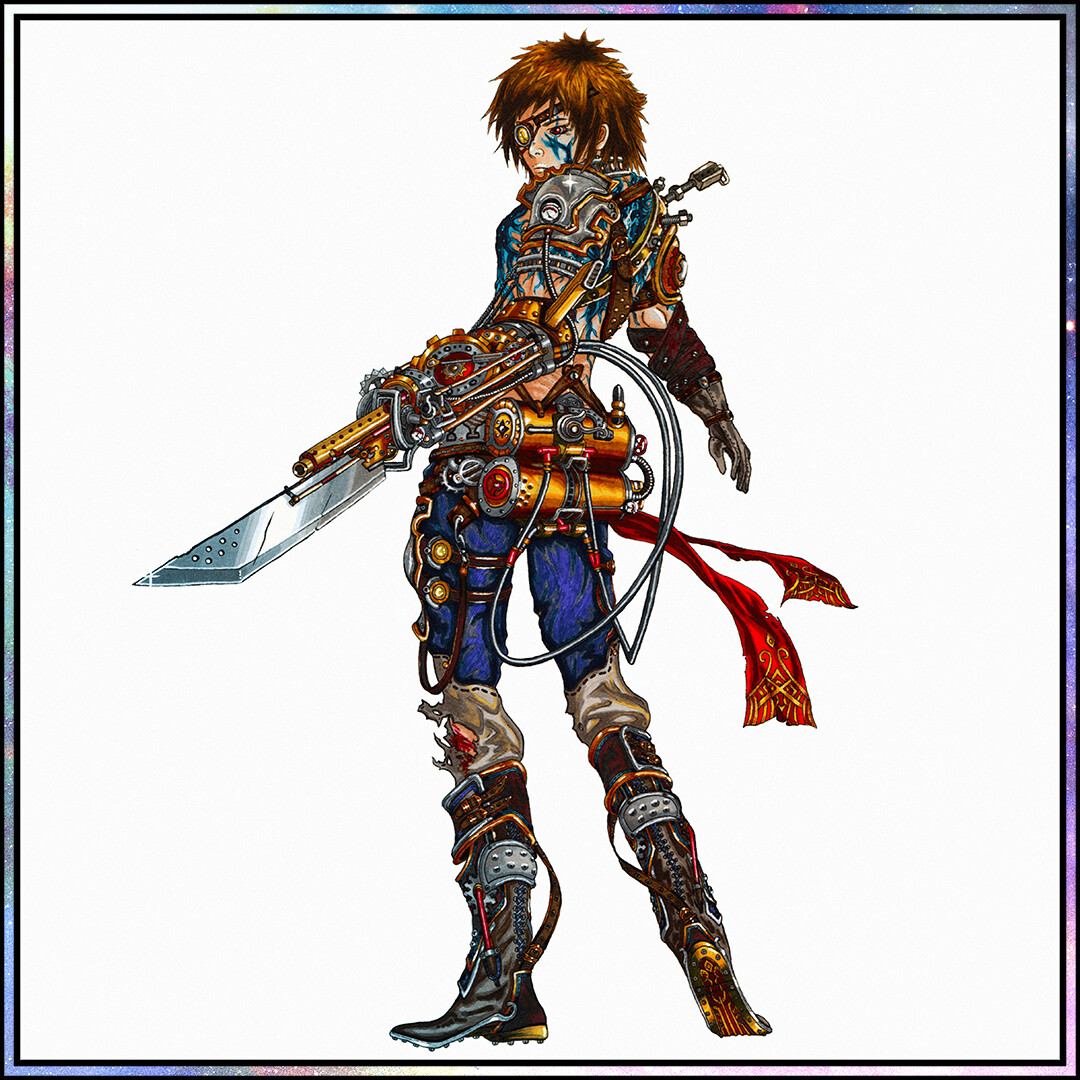 ArtStation - Steampunk Warrior - 2018