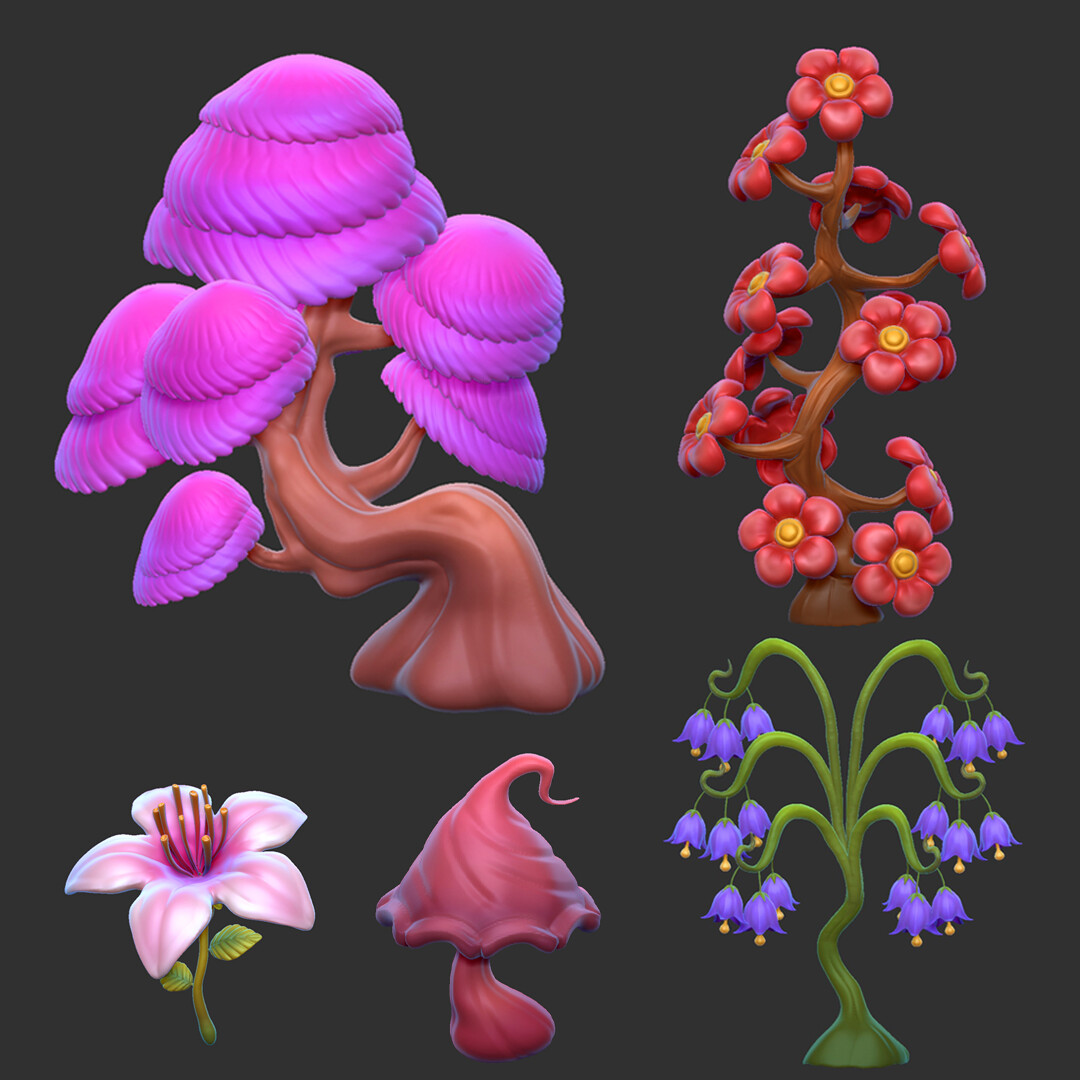 ArtStation - Stylized Plants