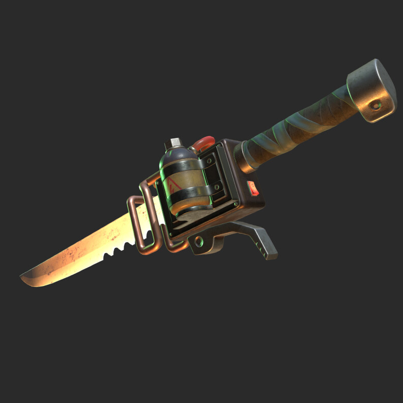 ArtStation - Heated Blade Game Weapon WIP