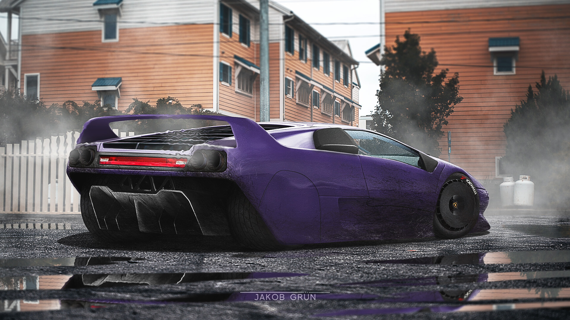 ArtStation - Lamborghini Diablo Virtual Tuning