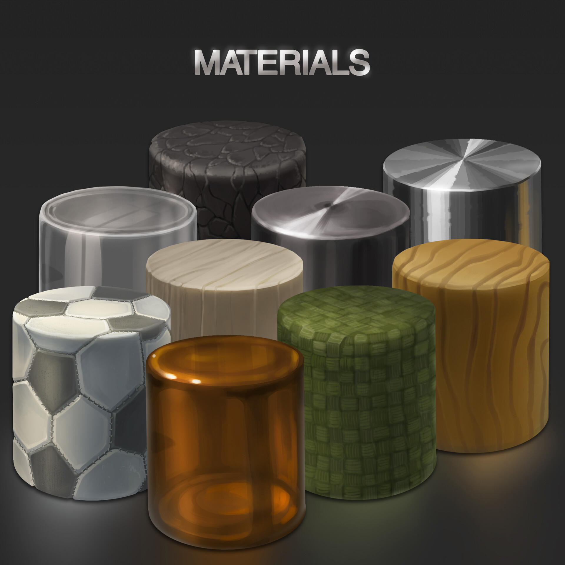 ArtStation - 2D Material studies