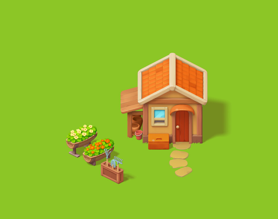 ArtStation - 2D-house construction