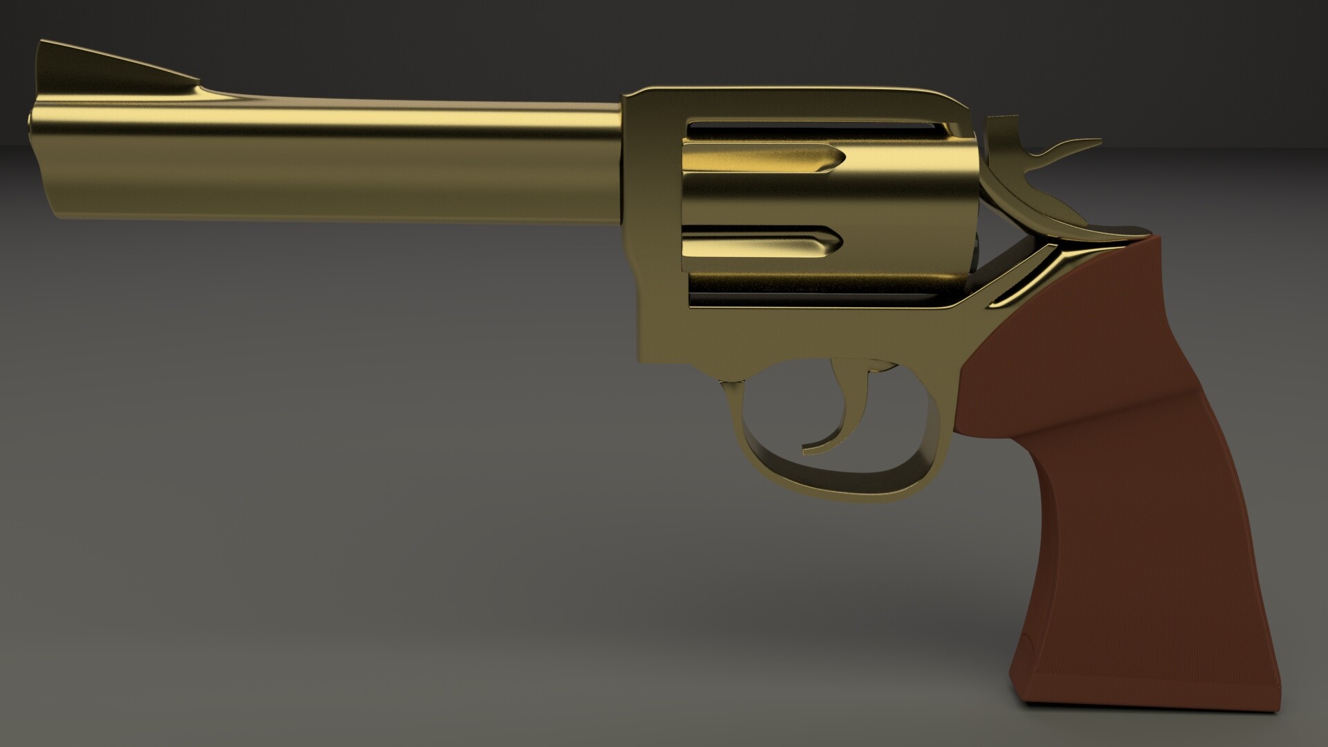 ArtStation - 3D Model of a Revolver Hand Gun