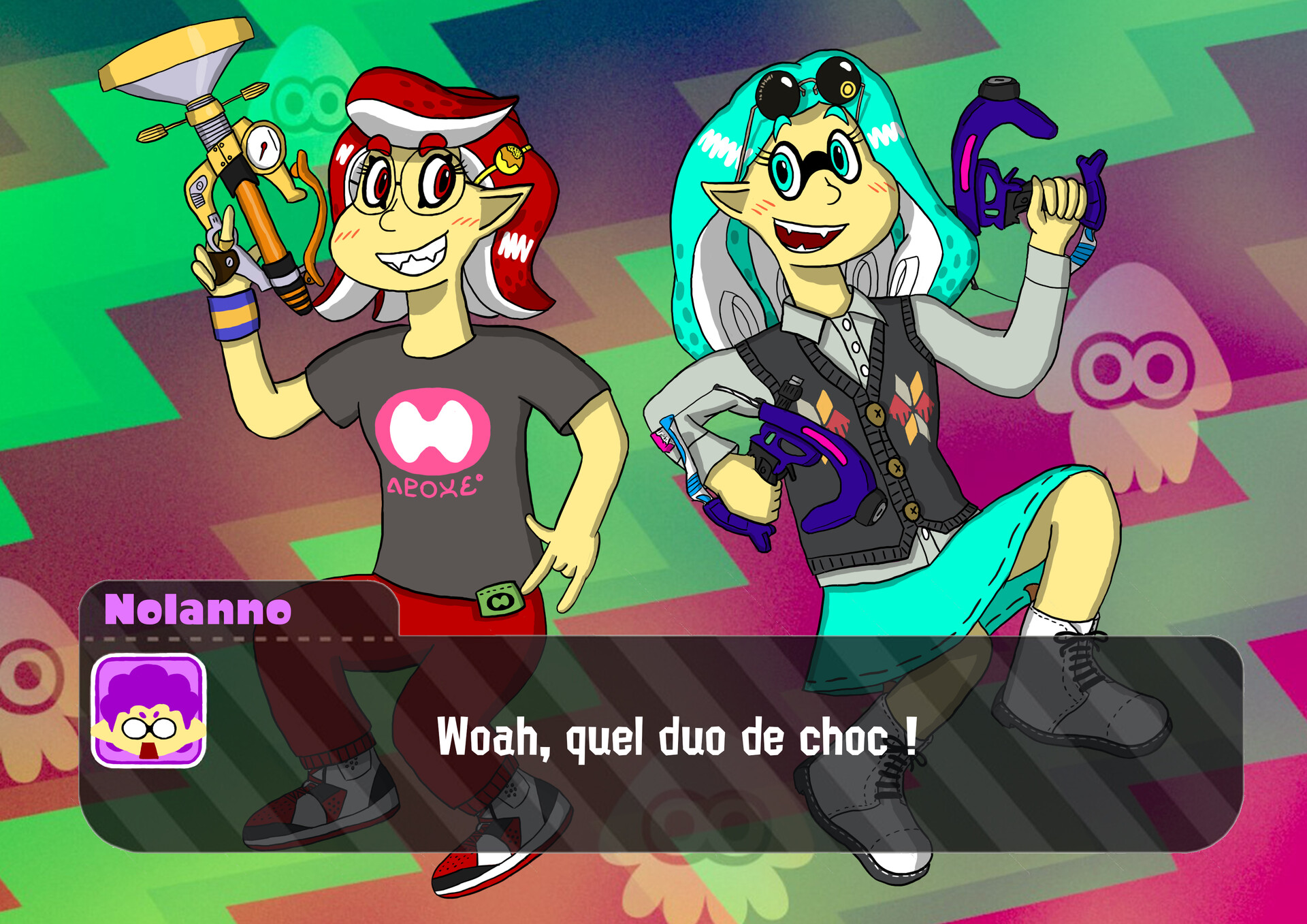 ArtStation - Chara-design Splatoon - Az & Astral