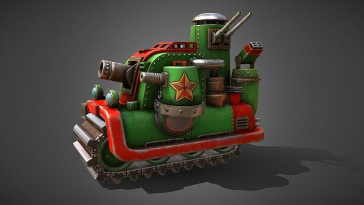 ArtStation - Nazi tank of the Red Army