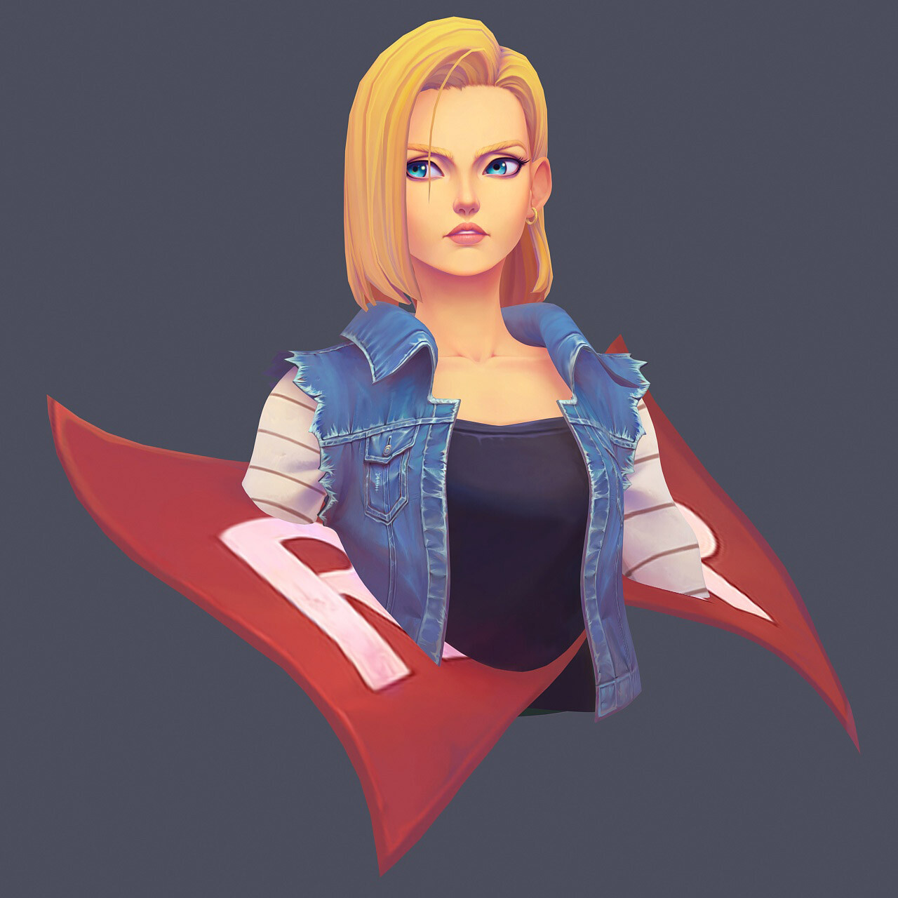 ArtStation - Android-18 3dhandpaint