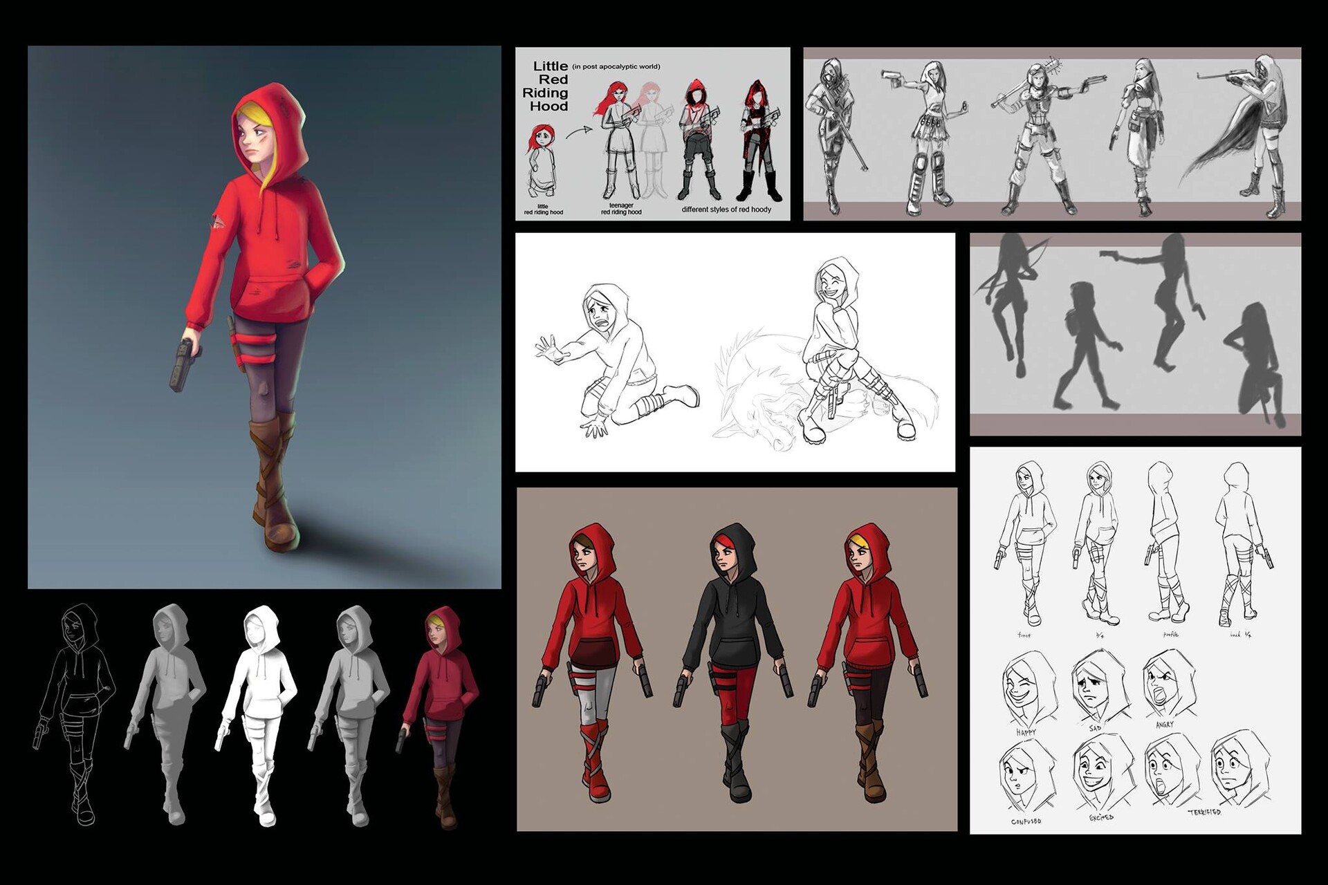 ArtStation - Red riding hood character concept