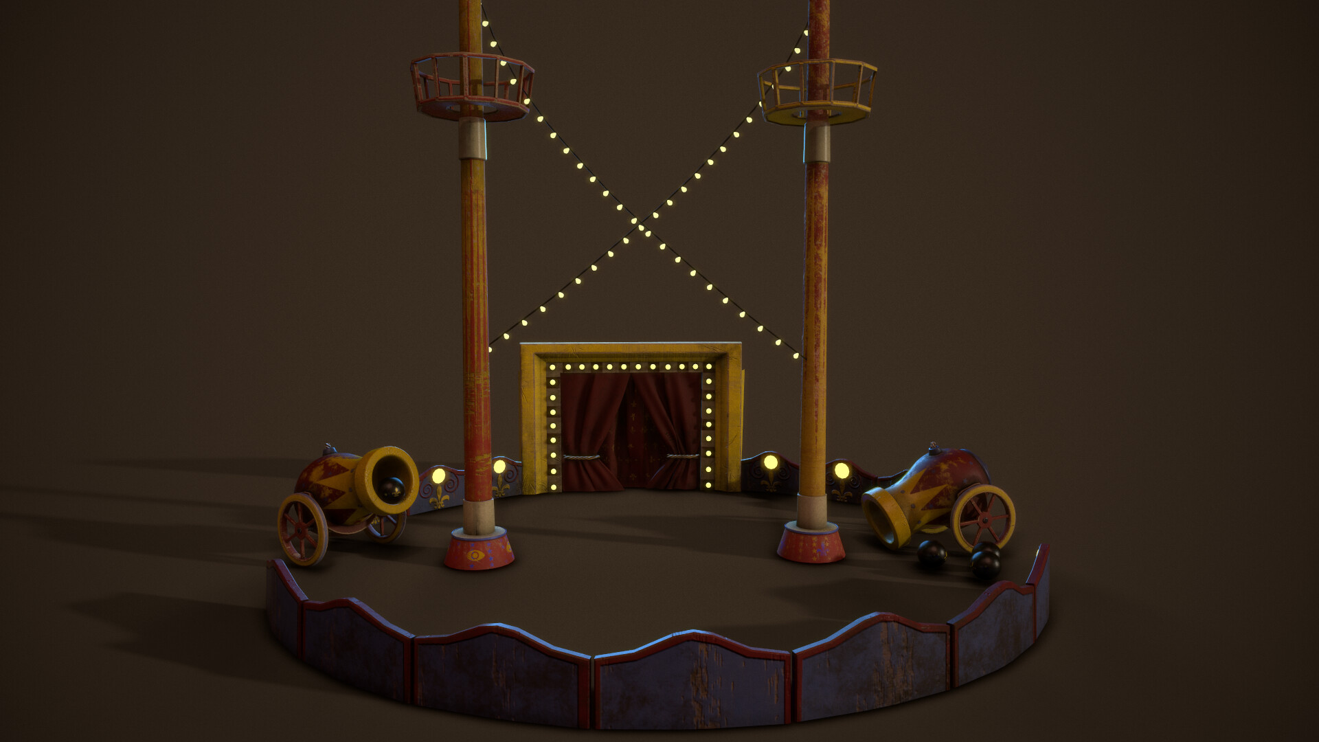 ArtStation - Update! - The Horror Circus - Hall Of Mirrors