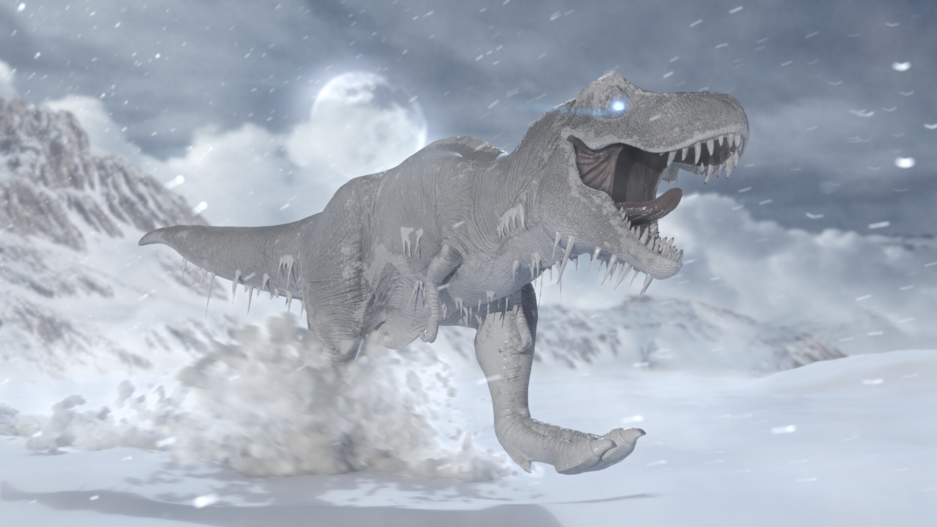 ArtStation - Frozen T-rex