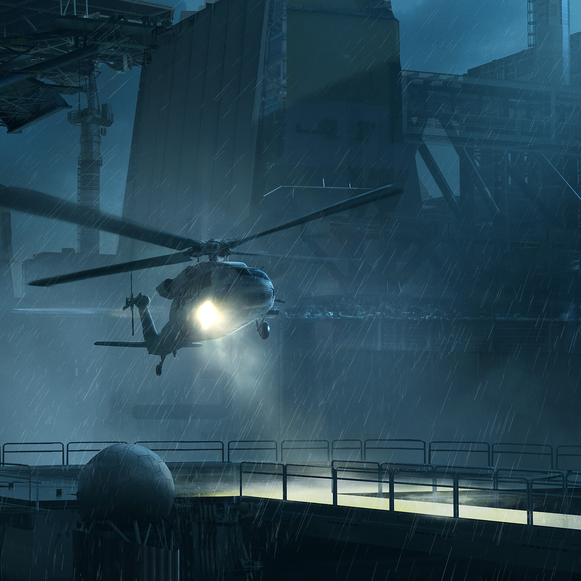 ArtStation - Oil rig anomaly