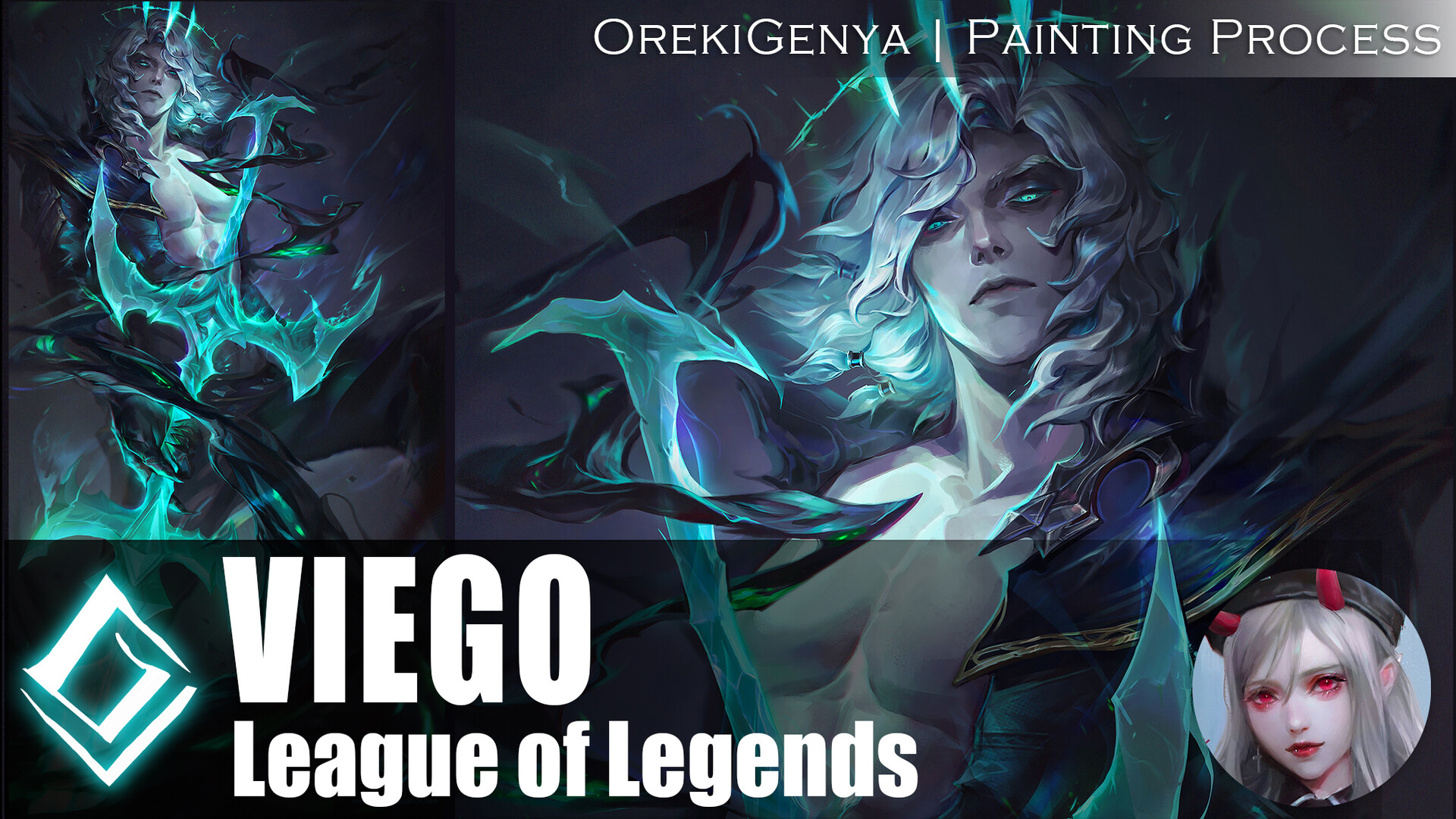 ArtStation - 【 painting process 】Viego splash art tutorial - League of ...