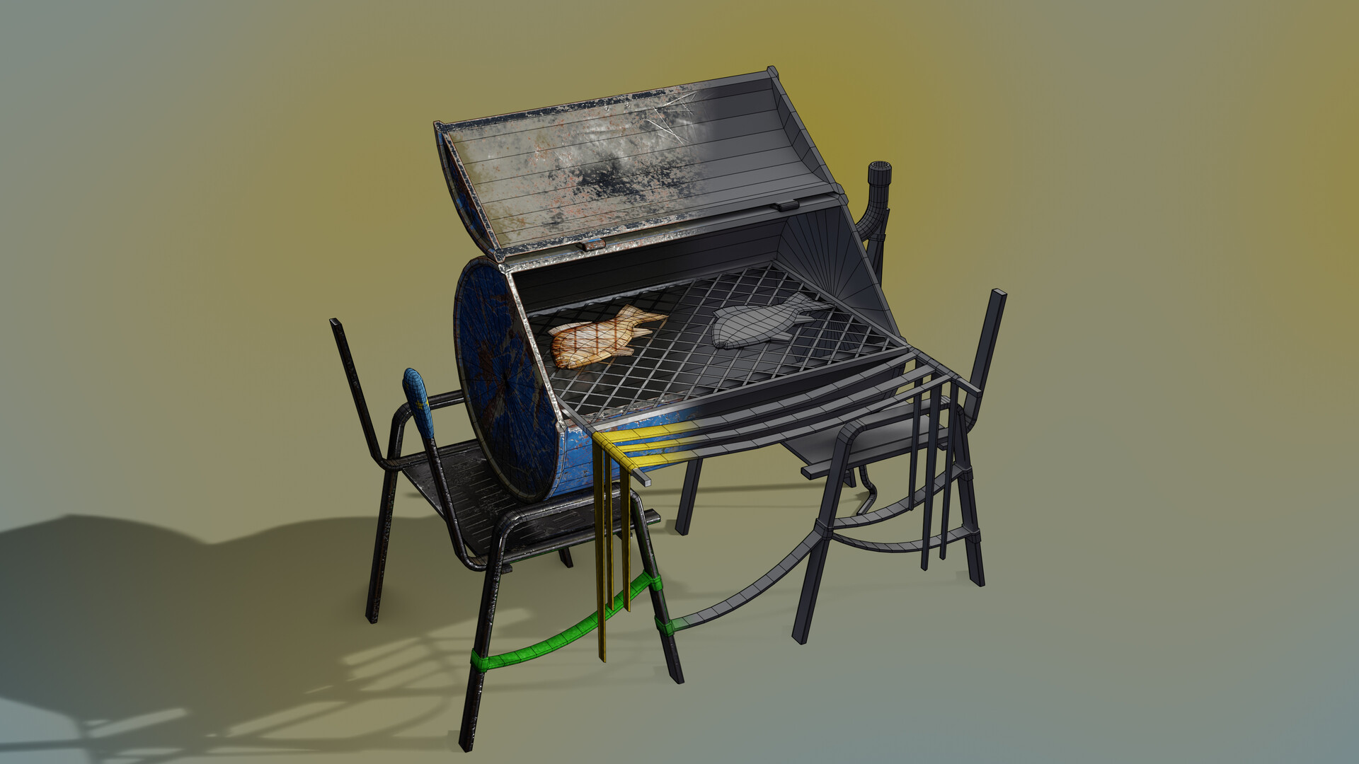 ArtStation - Rusty Grill